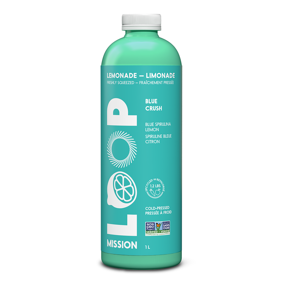 BLUE CRUSH 1L - Cold Pressed Lemonade - LOOP Mission