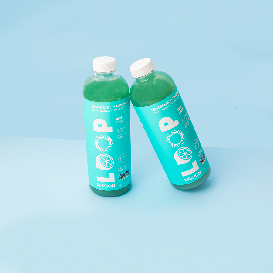 BLUE CRUSH 1L - Cold Pressed Lemonade - LOOP Mission