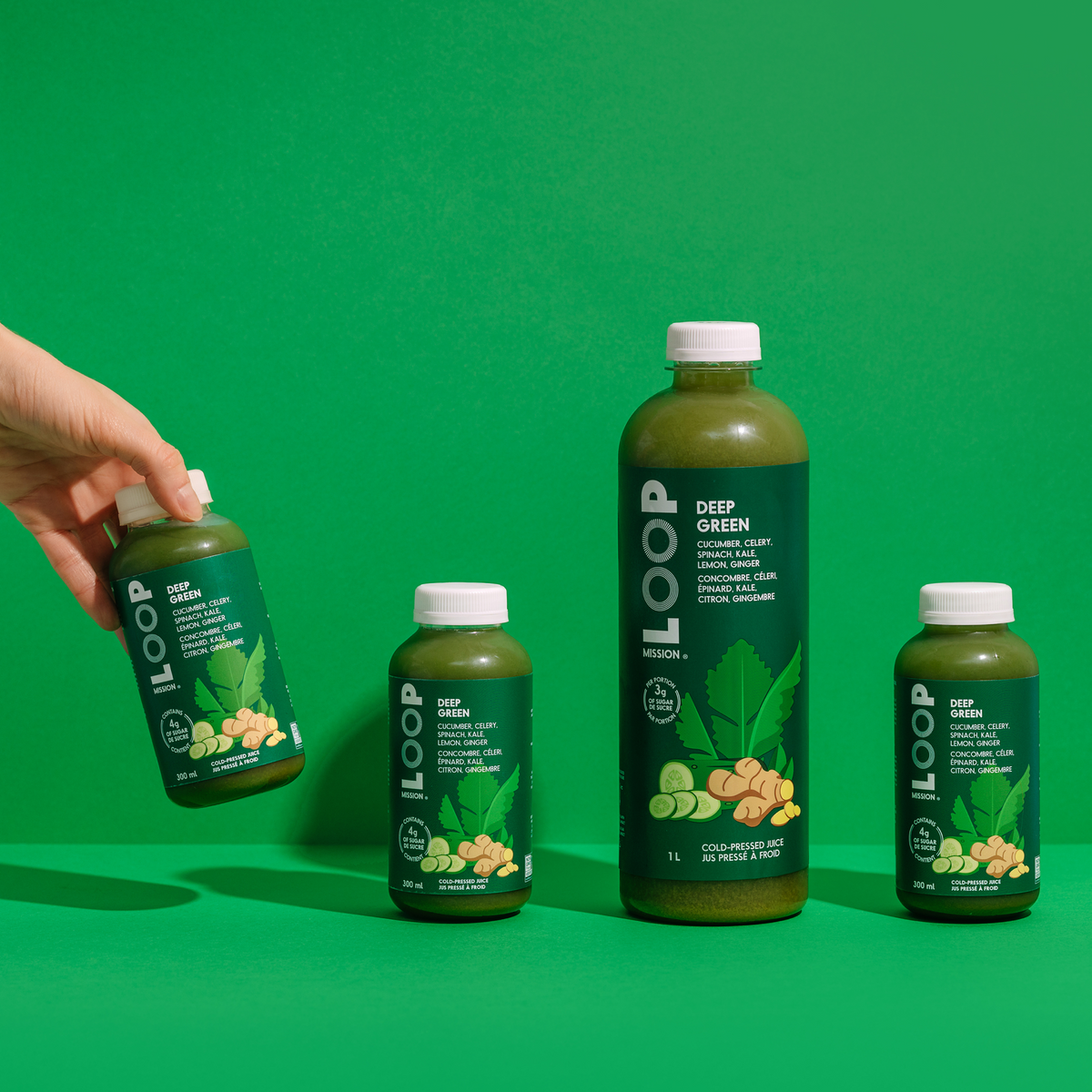 DEEP GREEN 1L - Cold Pressed Juice - LOOP Mission