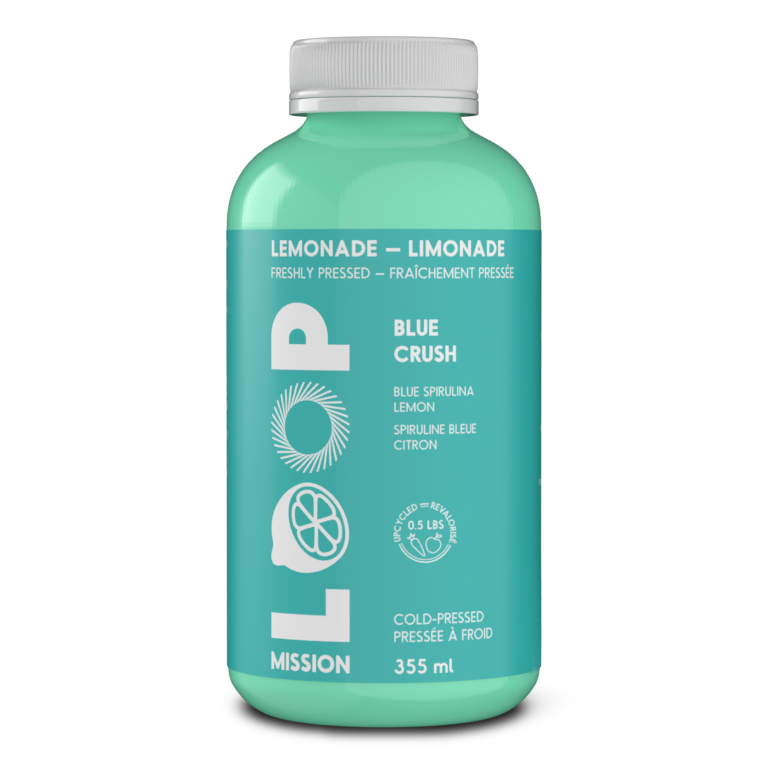 BLUE CRUSH 355ml - Cold Pressed Lemonade - LOOP Mission