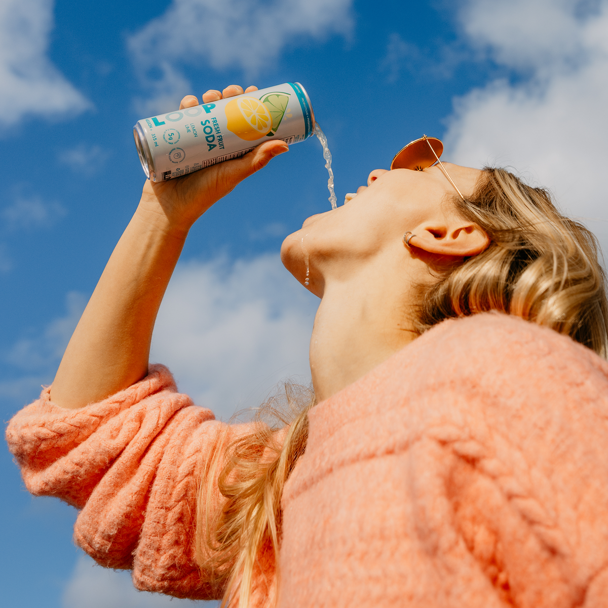 Lemon Lime Probiotic & Prebiotic Soda - LOOP Mission