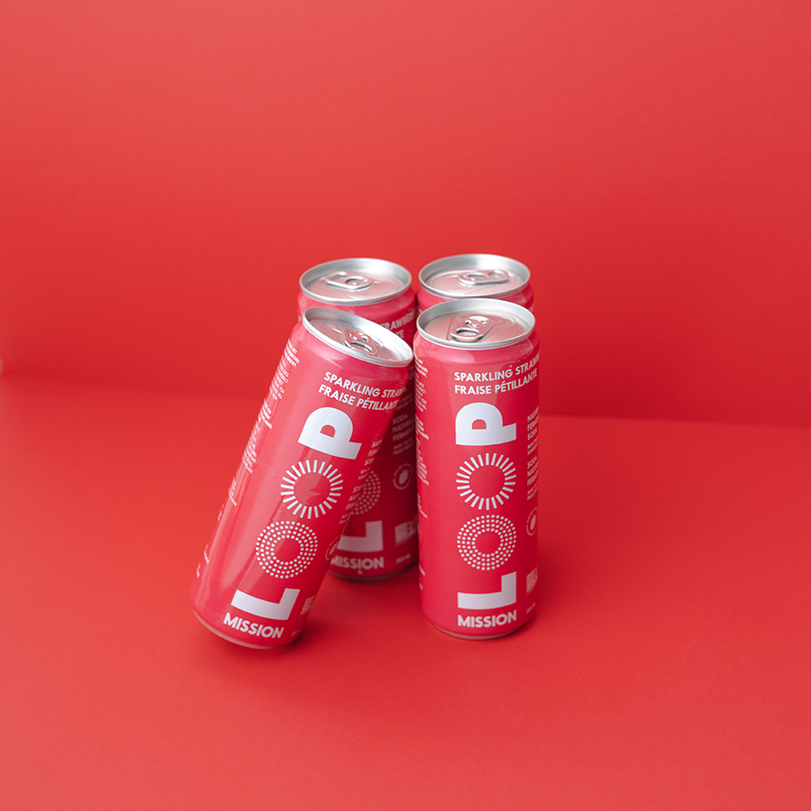 SPARKLING STRAWBERRY - Probiotic Soda - LOOP Mission
