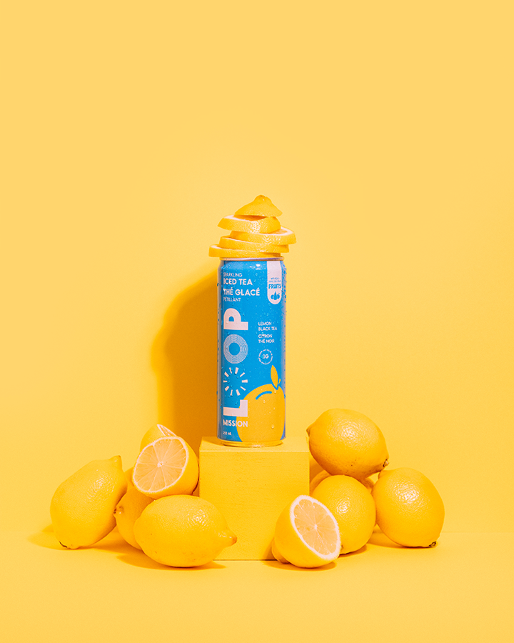 LEMON BLACK TEA - Low Sugar Iced Tea - LOOP Mission